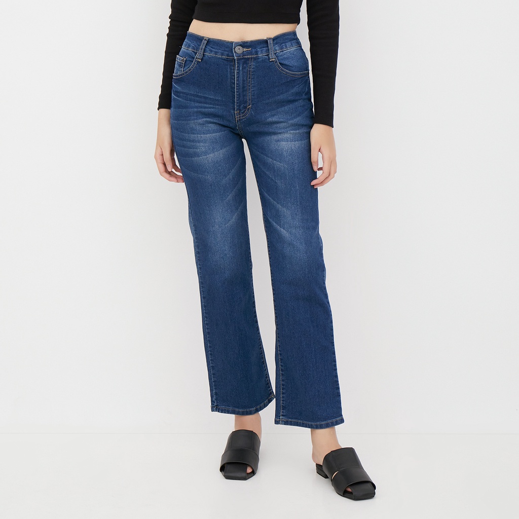 Jual Point One OLIVIA Dark Blue Jeans | Shopee Indonesia