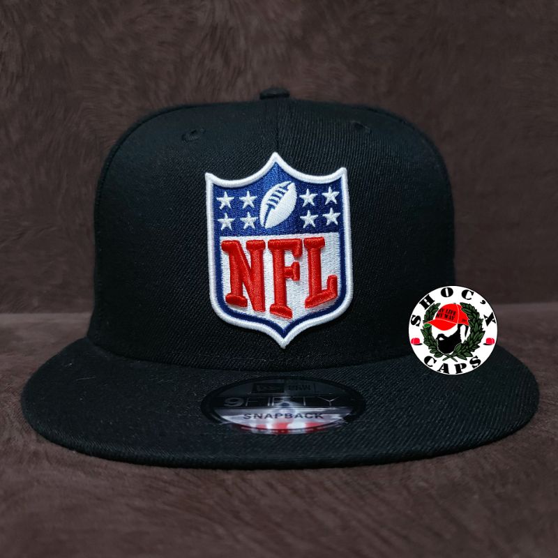 Jual TOPI NEW ERA NFL SHIELD LOGO BLACK 9FIFTY | Shopee Indonesia