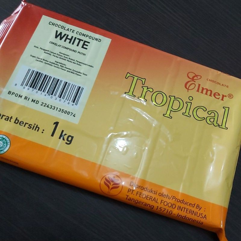 Jual coklat Compound white tropical Elmer | Shopee Indonesia