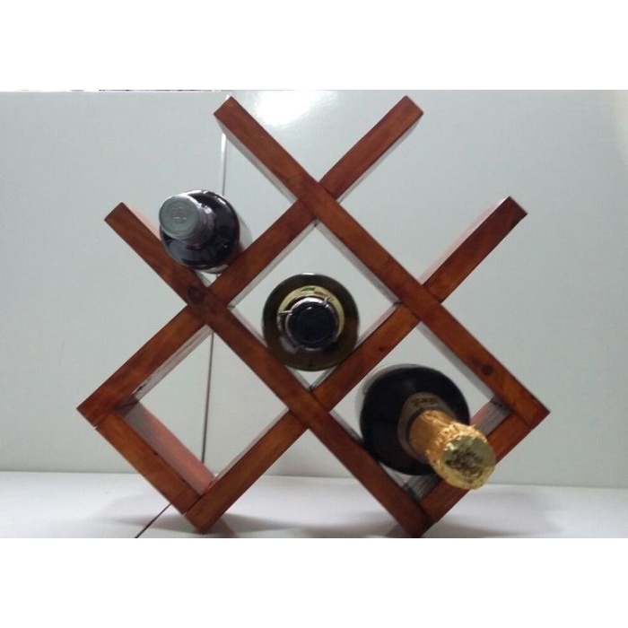 Jual Rak Botol - Rak Wine Kayu, Rak Wine Meja, Rak Minuman Dengan ...