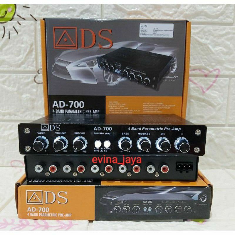 Jual Preamp parametric ADS AD_700 4BAND | Shopee Indonesia