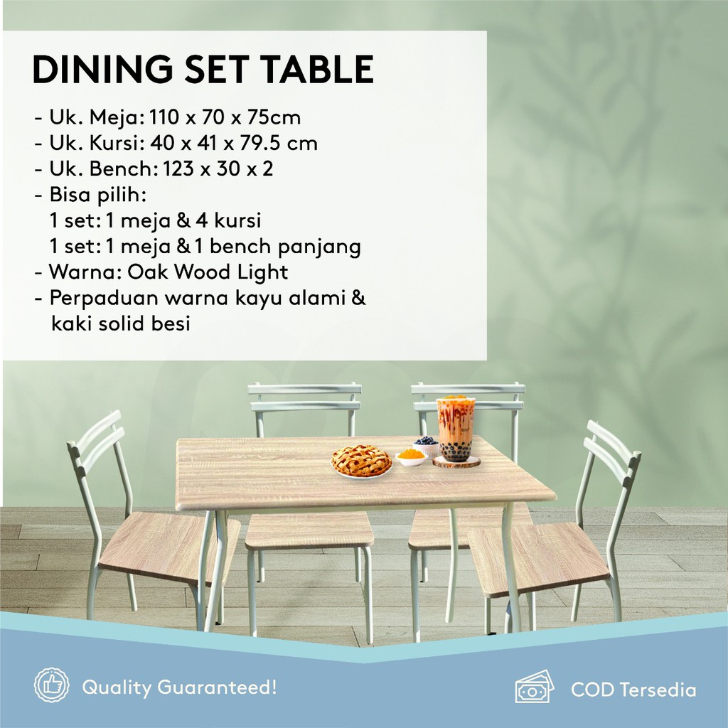 Jual Dining Set Table | Shopee Indonesia