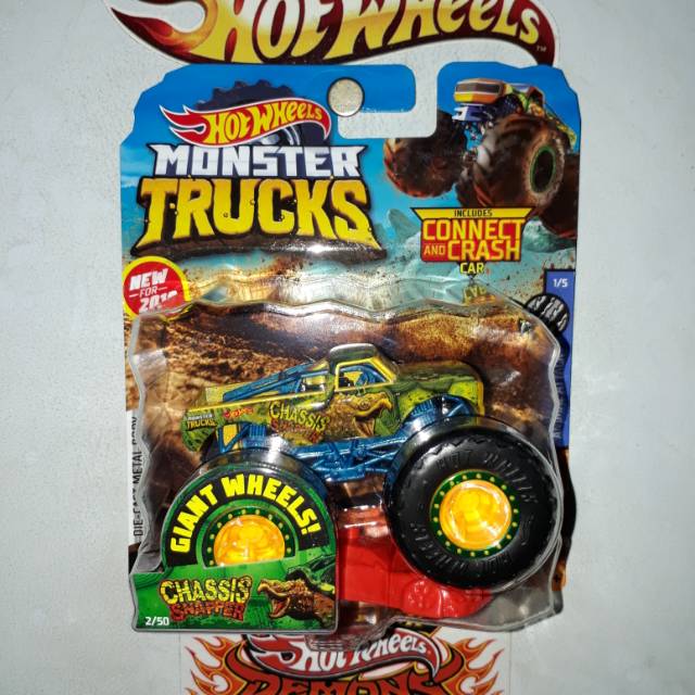 Jual Hot Wheels Monster Jam Trucks MJ Chassis Snapper Dinosaurus Dino ...