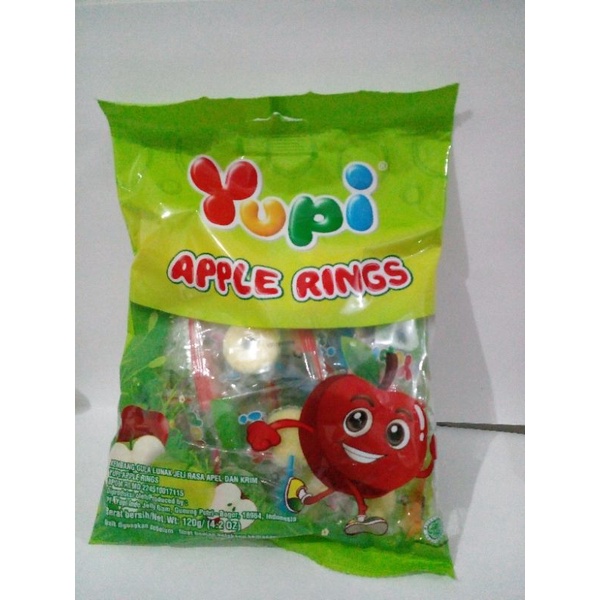 Jual Yupi Apple Rings 120gr/yupi manngo 120g | Shopee Indonesia