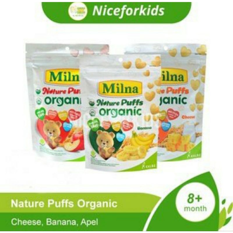 Jual Milna puff organik // Snack baby // cemilan puff milna | Shopee ...