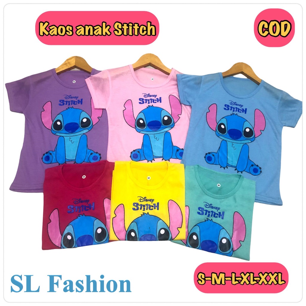Jual SL - KAOS ATAU BAJU ATASAN ANAK STITCH ( BEST SELLER , HARGA MRAH ...