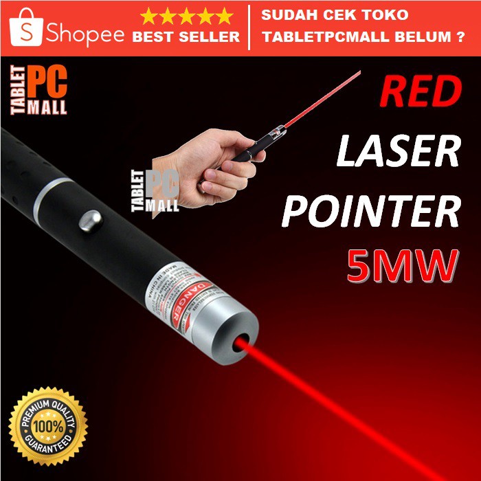 Jual Red Laser Pointer Pen 5MW High Power Beam Star Pulpen Laser Merah ...