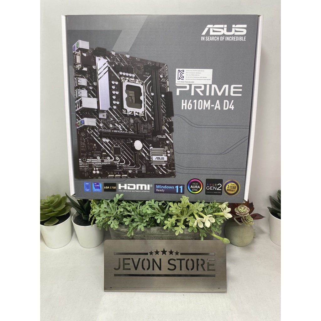 Jual Asus Prime H610m-A D4 Intel LGA 1700 Motherboard Gen 12 mATX DDR4 ...