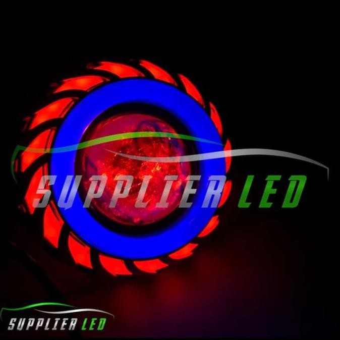 Jual Lampu Led Projie Motor Tonado Double Ae+De (Blue+Red) | Shopee ...
