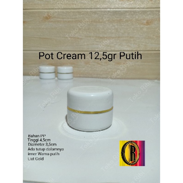 Jual Pot Cream 12,5gr Putih Gading List Gold | Shopee Indonesia