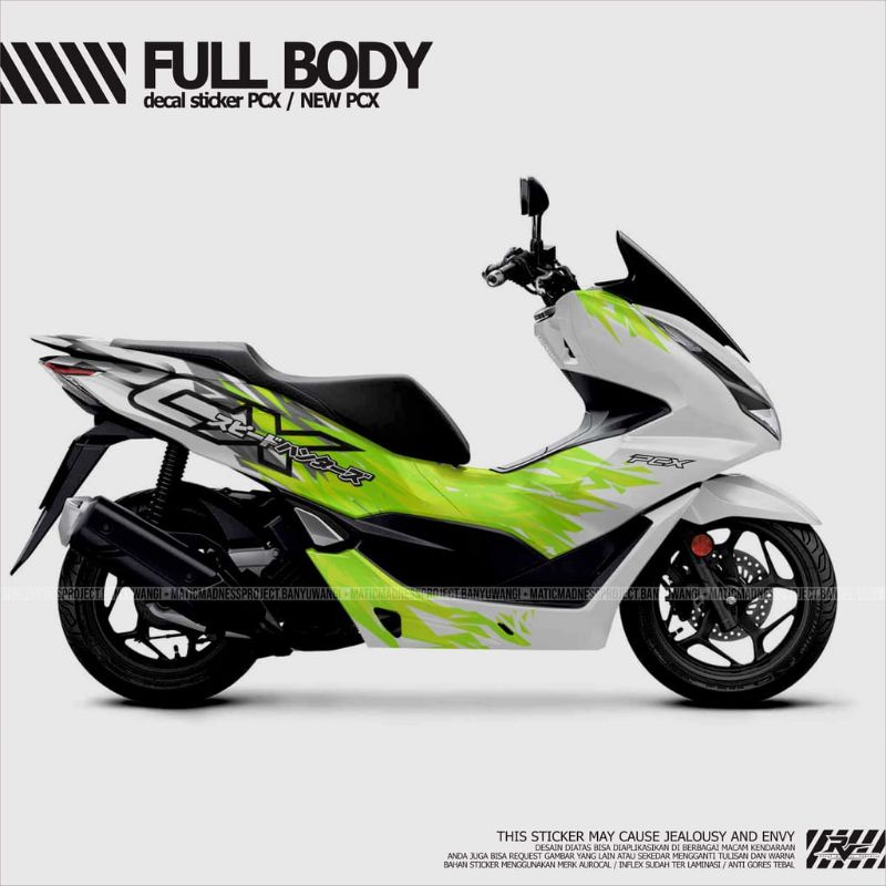 Jual Decal Sticker Honda PCX 160 Fullbody Sticker Striping Variasi ...