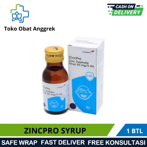 Jual ZINCPRO SYRUP 20MG/5ML BOTOL 60ML/OBAT ZINC ANAK\ZICK PRO SYRUP ...