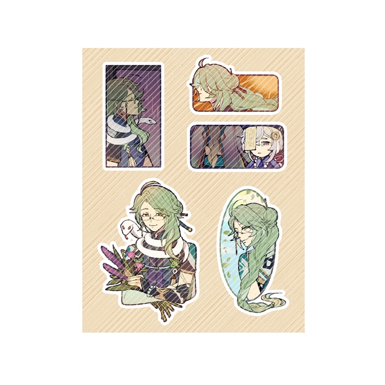 Jual Genshin Impact Baizhu Sticker Set | Shopee Indonesia