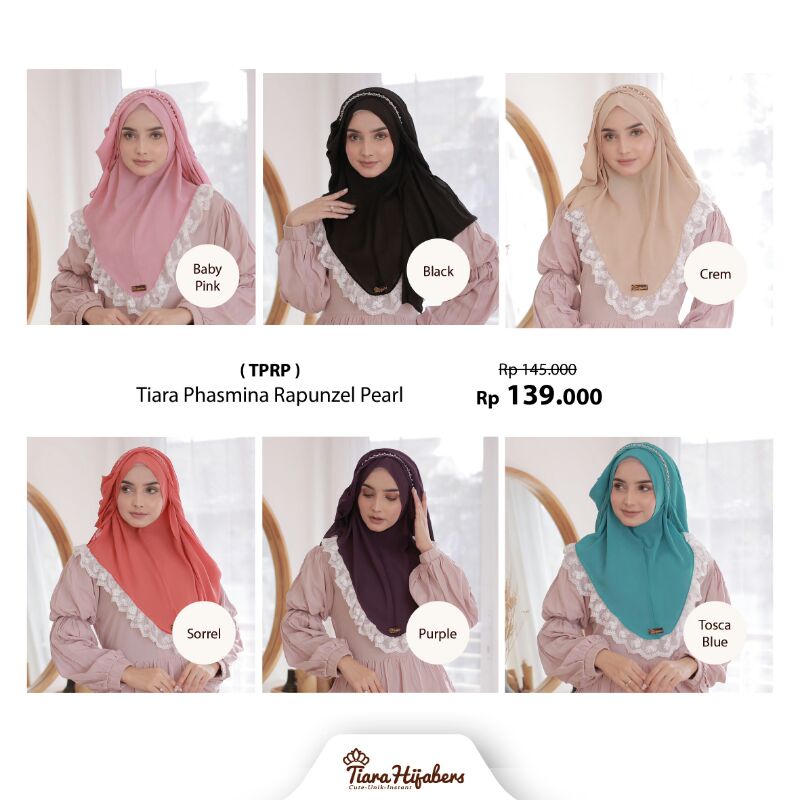Jual TPRP(Tiara Pasmina Rapunzel Pearl) | Shopee Indonesia