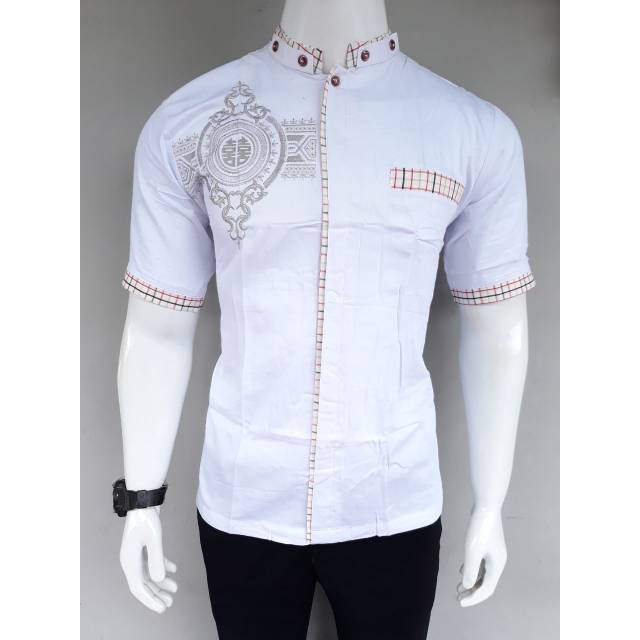 Jual Baju Koko Muslim Pria Gus Azmi Syubbanul Muslimin abu | Shopee ...