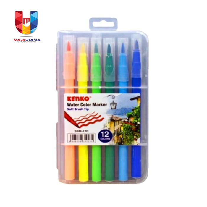 Jual PULPEN KUAS MEWARNAI (KENKO WATER COLOUR MARKER) | Shopee Indonesia