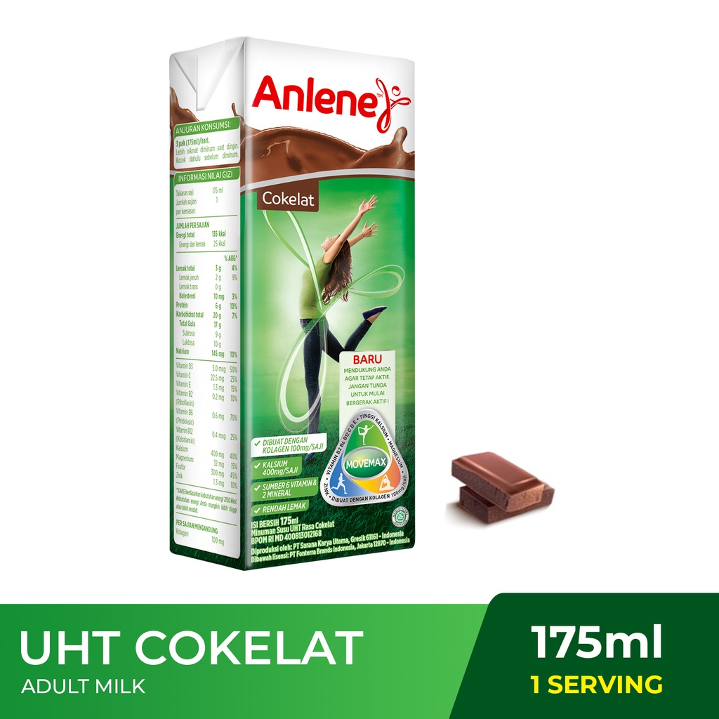 Jual Anlene UHT Cokelat - Susu Cair Siap Minum 175 ml | Shopee Indonesia