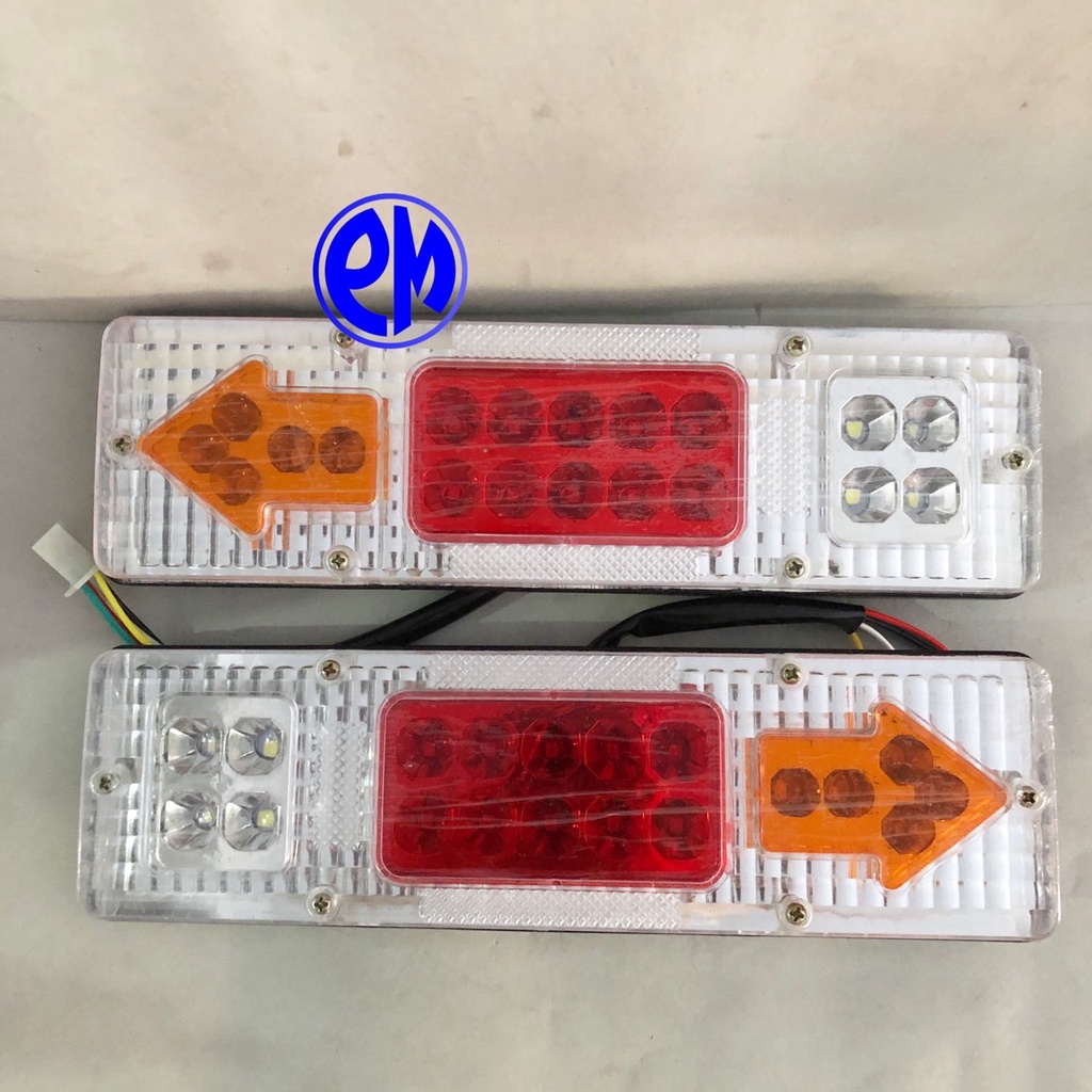 Jual 68A SEPASANG Lampu Belakang LED CATOR Motor Roda Tiga / Tail Light ...