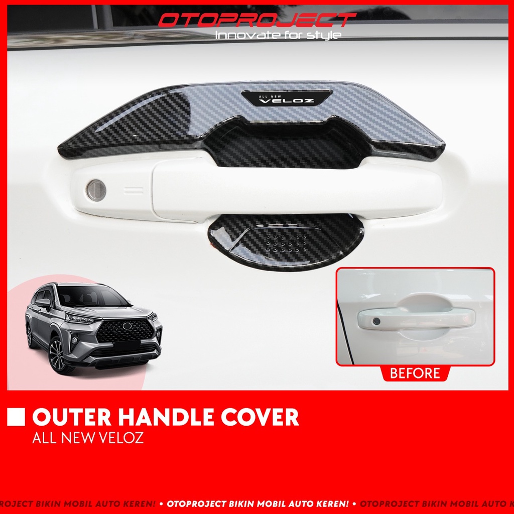 Jual OUTER HANDLE COVER ALL NEW VELOZ 2021-2022 OTOPROJECT | Shopee Indonesia
