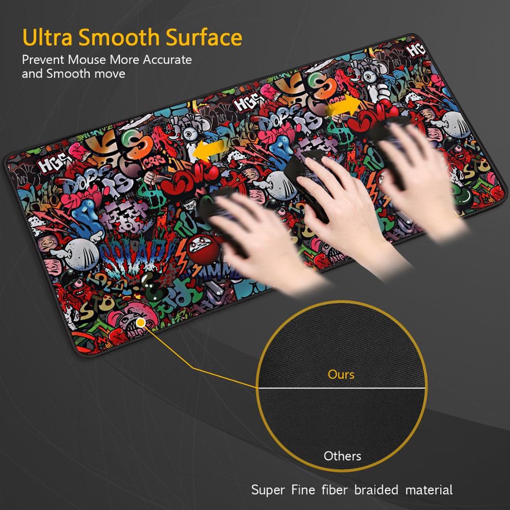 Jual Mouse Pad XL Mousepad Gaming Besar Jumbo Silicone Motif Anti Slip ...