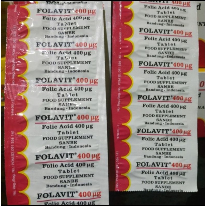 Jual Folavit 400mg Strip 10 Tablet | Shopee Indonesia