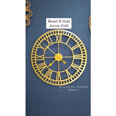 Jual READY ! JAM DINDING NORDIC JAM INDUSTRIAL JAM ROMAWI BESAR 60 CM ...