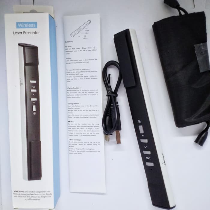 Jual Pointer Presentasi Wireless Multifungsi Bisa di Cas | Shopee Indonesia