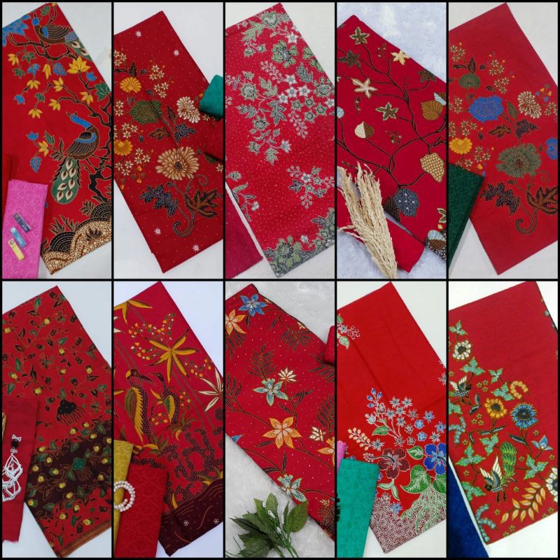 Jual KAIN BATIK WARNA MERAH BATIK HALUS UNGGULJAYA MERAH | Shopee Indonesia