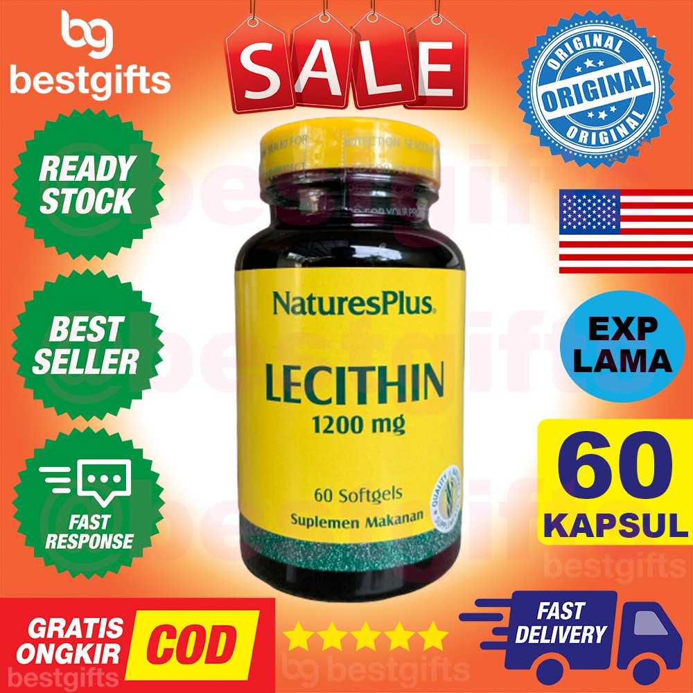 Jual NATURE'S NATURES NATURE PLUS LECITHIN 1200MG 1200 MG LESITIN ...