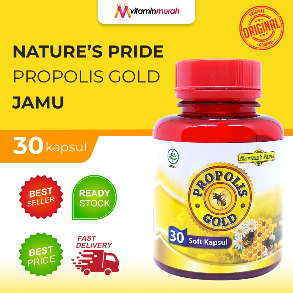 Jual NATURE'S PRIDE PROPOLIS GOLD ISI 30 KAPSUL LUNAK | Shopee Indonesia