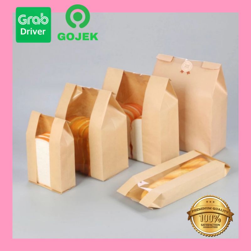 Jual Kemasan roti tawar/manis/banquet kraft plastik packaging serbaguna ...