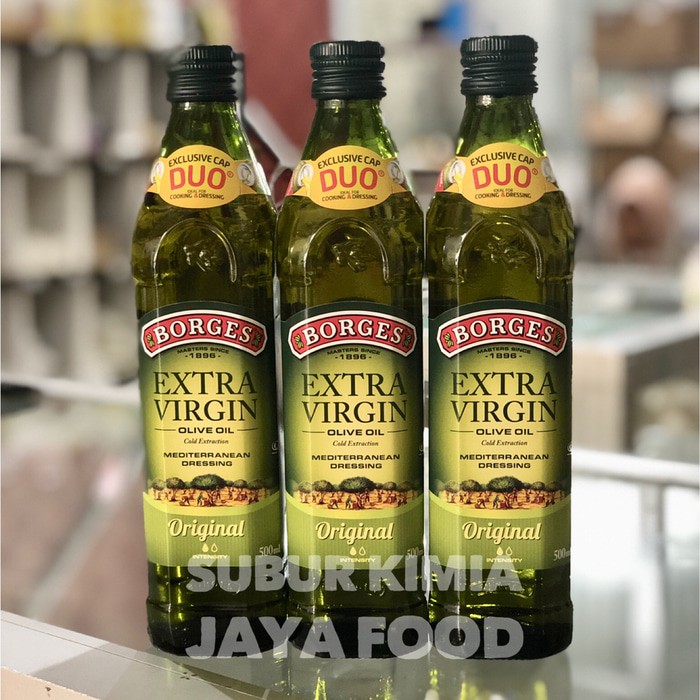 Jual Langsung Order Minyak Zaitun BORGES Extra Virgin Olive Oil 500 ml - BORGES 500 ml Murah ...