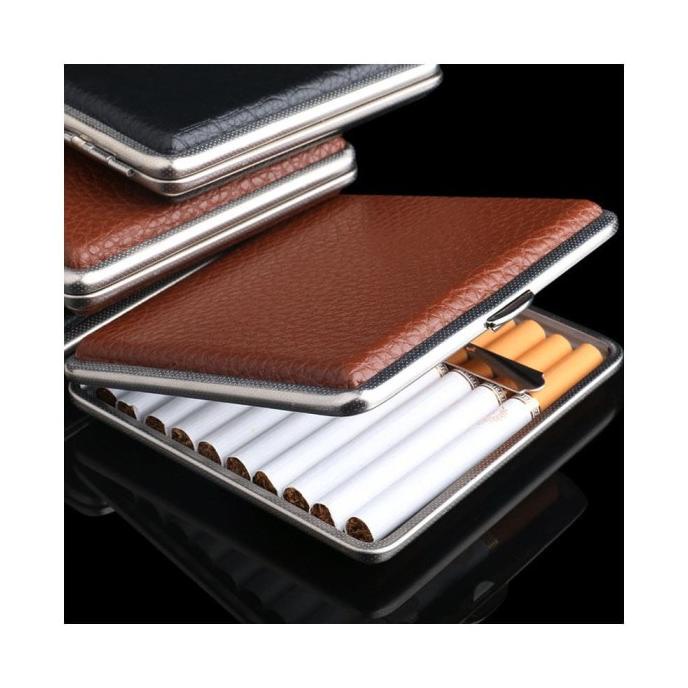 Jual Tempat Rokok Kotak Rokok Texture Leather / Kulit Mewah - Kuboy ...