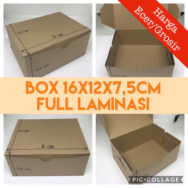Jual Box 16x12x7,5cm (FULL LAMINASI) B 02 K2 (PE) / R5 | Shopee Indonesia