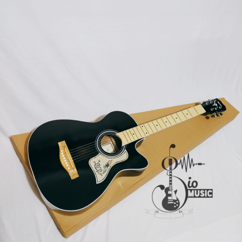 Jual gitar taylor akustik elektrik pemula tanam besi | Shopee Indonesia
