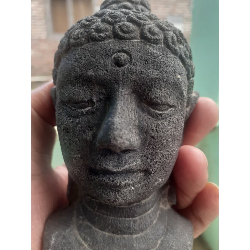 Jual koleksi miniatur patung kepala budha 10cm | Shopee Indonesia