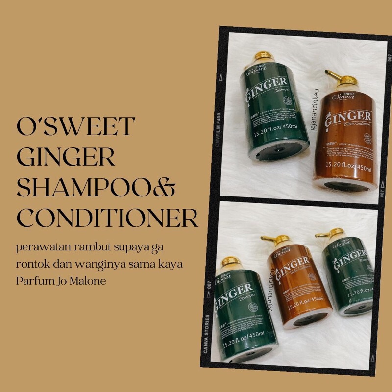 Jual O SWEET GINGER SHAMPOO & CONDITIONER / O’SWEET GINGER SHAMPOO ...