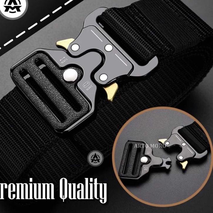 Jual BEST PRICE 9123 Sabuk Pria Nylon Kepala Besi || Ikat Pinggang Pria Kepala Besi || Tactical ...