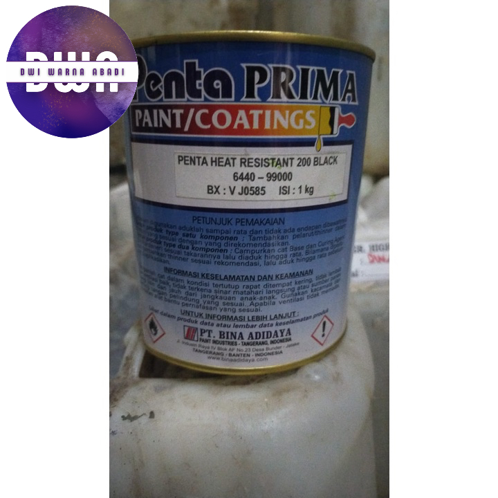 Jual CAT PENTA HEAT RESISTANT 200 BLACK CAT HITAM TAHAN PANAS | Shopee ...