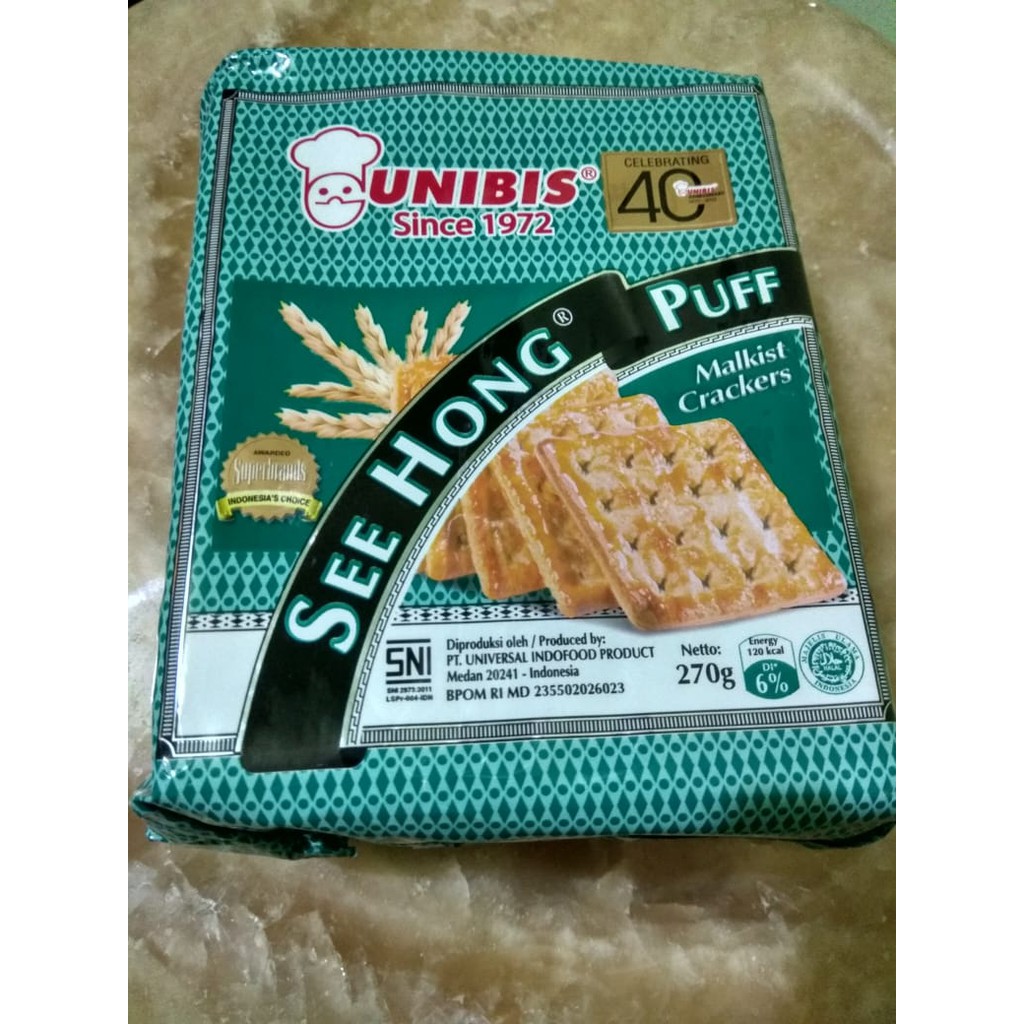 Jual Gabin See Hong Puff Malkist Crackers Unibis 270 gram | Shopee ...