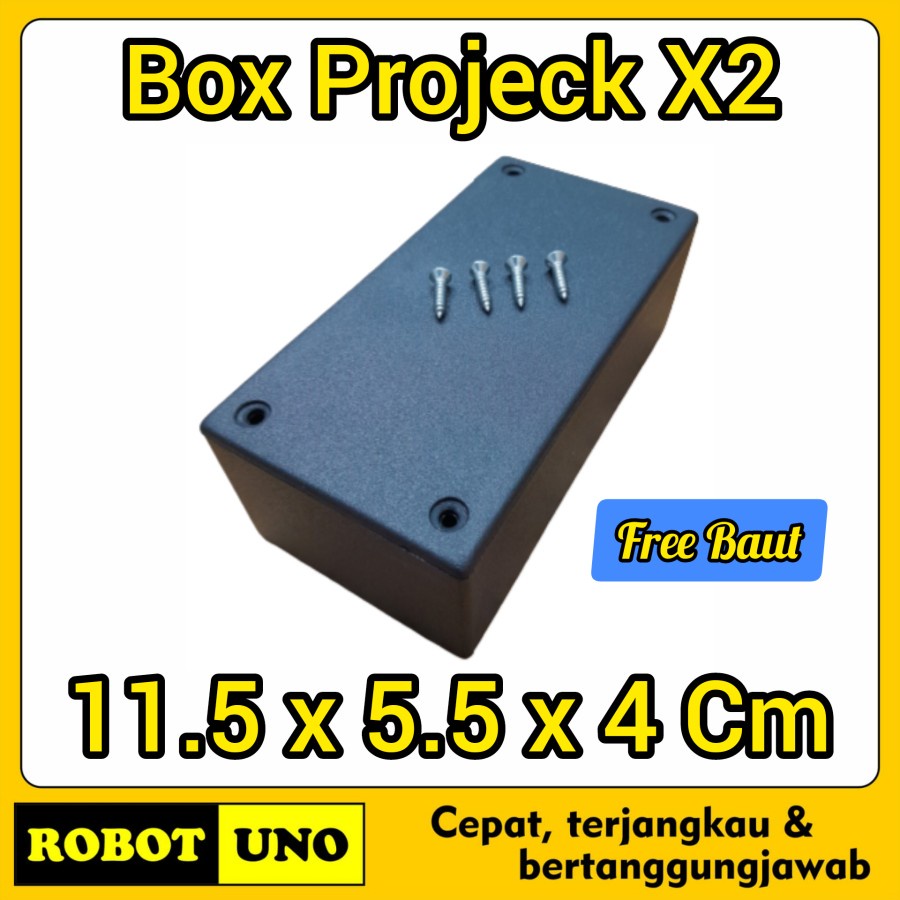 Jual Box X2 Box Projeck Box Elektronik Hitam Proyek Universal | Shopee ...