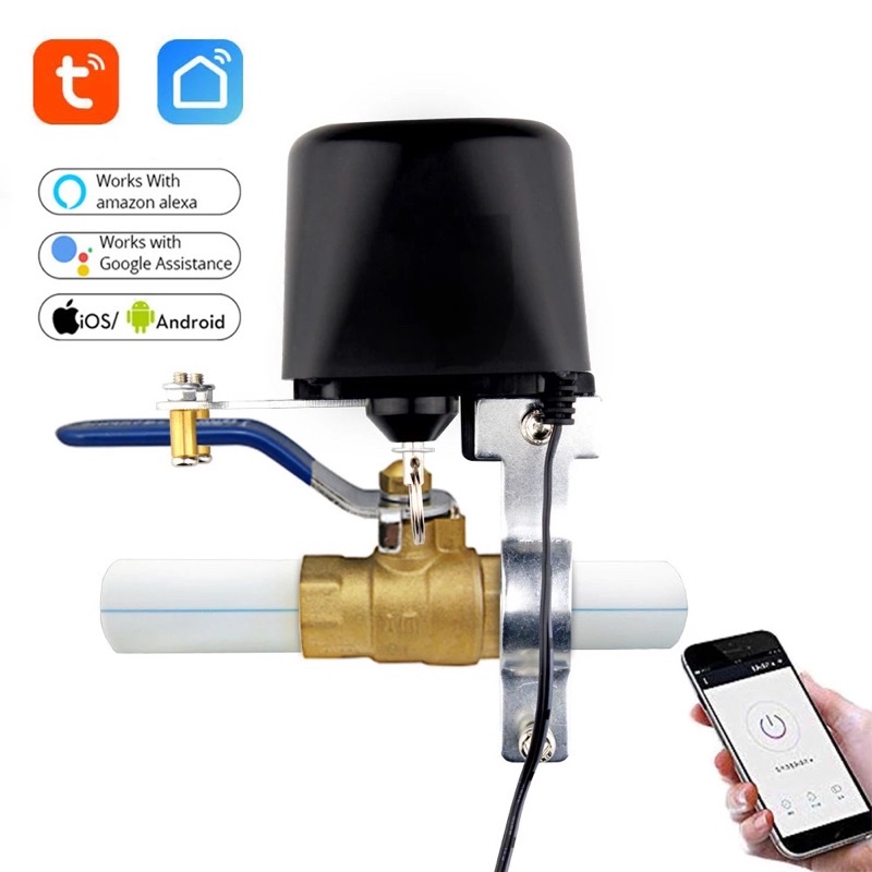 Jual Tuya Pengatur Gas Pintar Smart Wifi Water / Gas Valve Remote ...