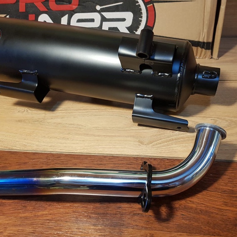 Jual ( PROLINER ) KNALPOT STANDART RACING / TSUKIGI LEHERAN STAINLESS ...