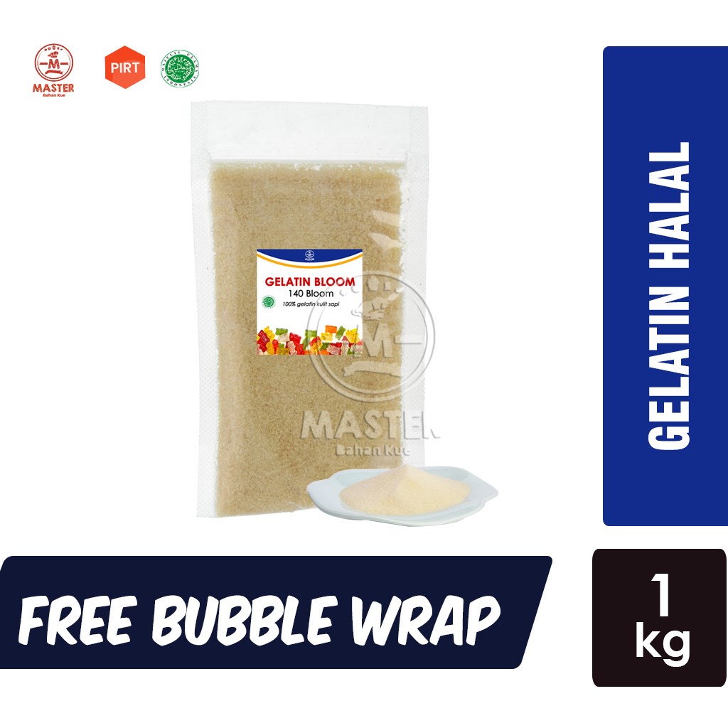 Jual Gelatin Bubuk Halal / Gelatin Bloom / Gelatin Sapi [ 1kg ...