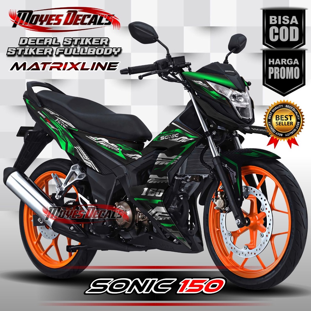 Jual stiker decal sonic 150 stiker decal sonic 150 decal sonic 150 full ...