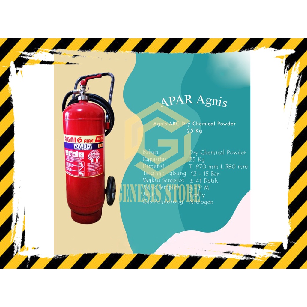 Jual Alat Pemadam Api Tabung Pemadam Api APAR Powder 25 Kg Fire DCP ABC ...
