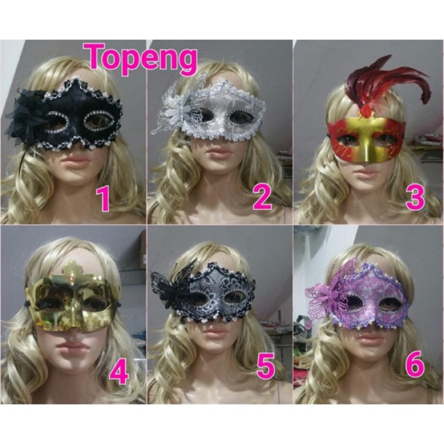 Jual Belly dance topeng pesta halloween tiger eye masker aksesoris tari ...