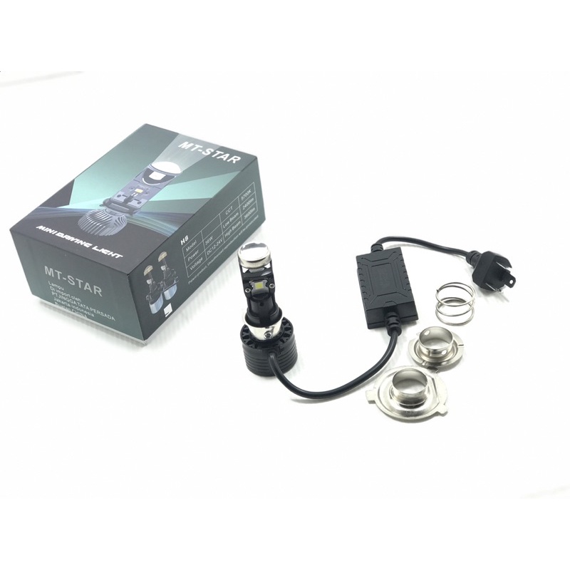 Jual LED Mini PROJECTOR Universal H6 H4 H7 Mt star Original | Shopee ...