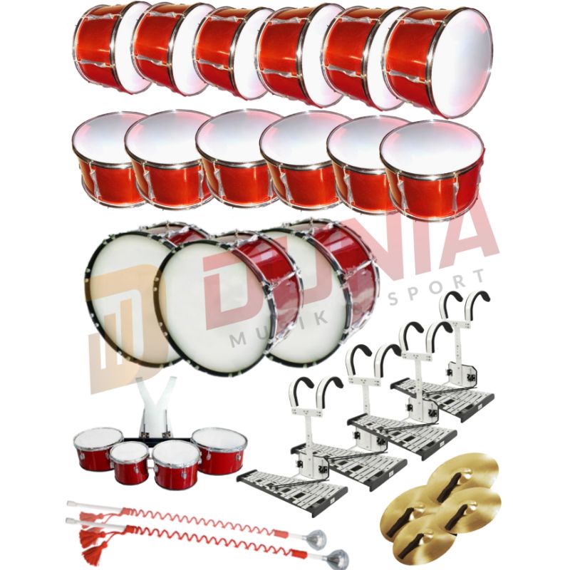 Jual Paket Drumband SMA 24 Pemain / Alat Marching Band l Drumband Lokal ...