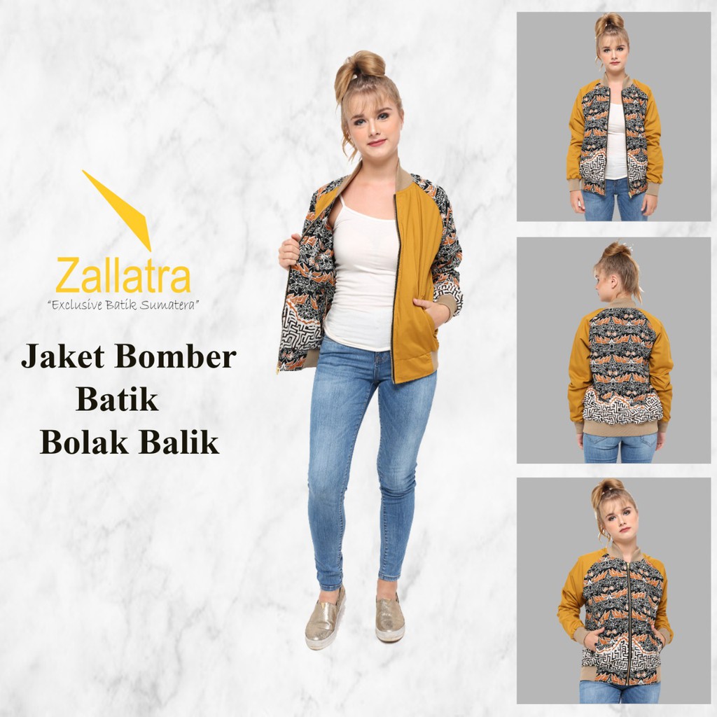 Jual Jaket Bomber Batik - Zallatra JK08 | Shopee Indonesia